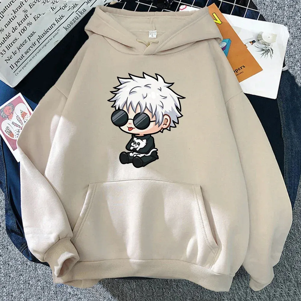 Anime Jujutsu Kaisen Satoru Gojo Cartoon Graphic Printed Plus Size Knit ...
