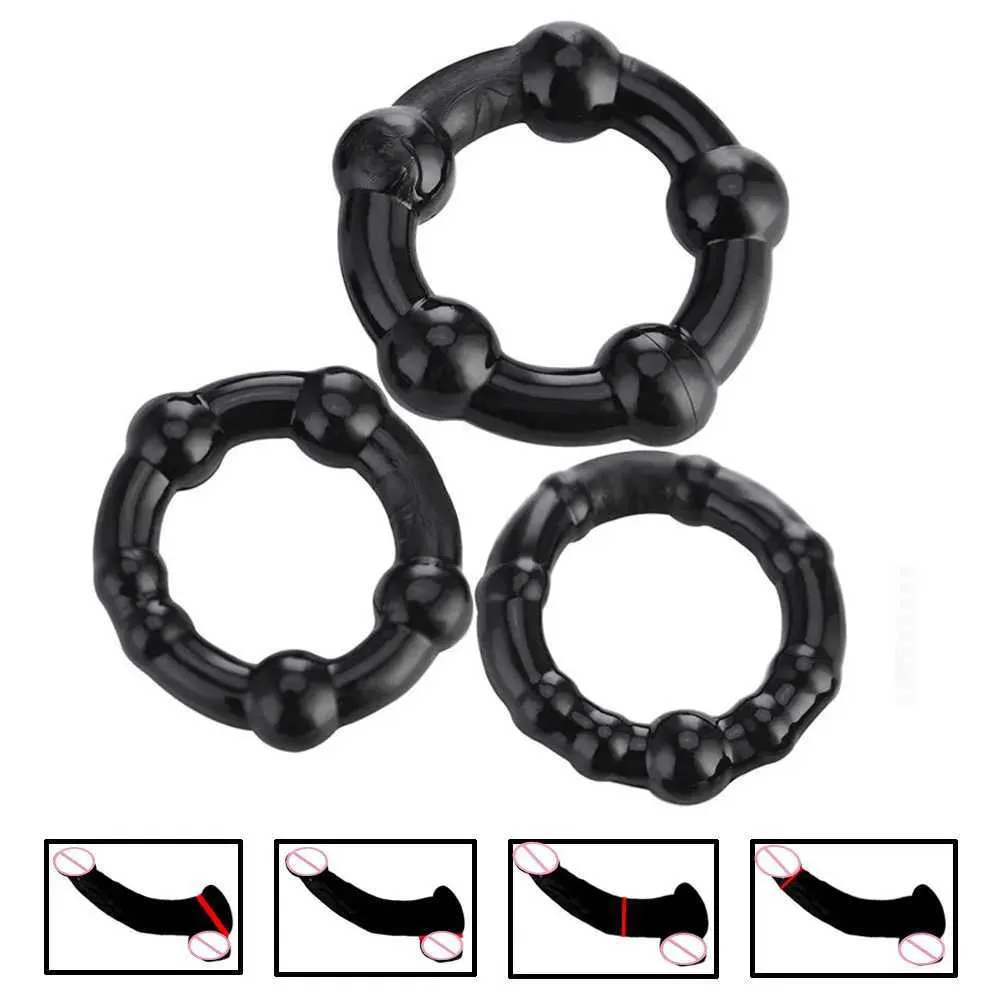 Medical Silicone Penis Rings Male Delay Ejaculation Erection Support 5110