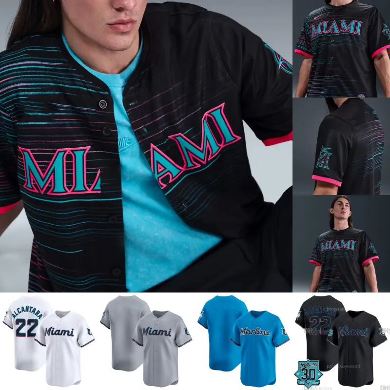 Miami Marlins 2022 City Connect Powder Blue Baseball Uniforms Featuring ...