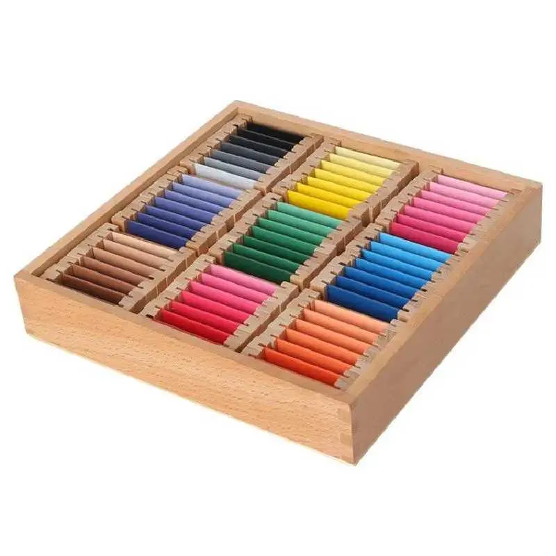 Montessori Wood Montessori Color Box 3 Educational Sensorial Material ...