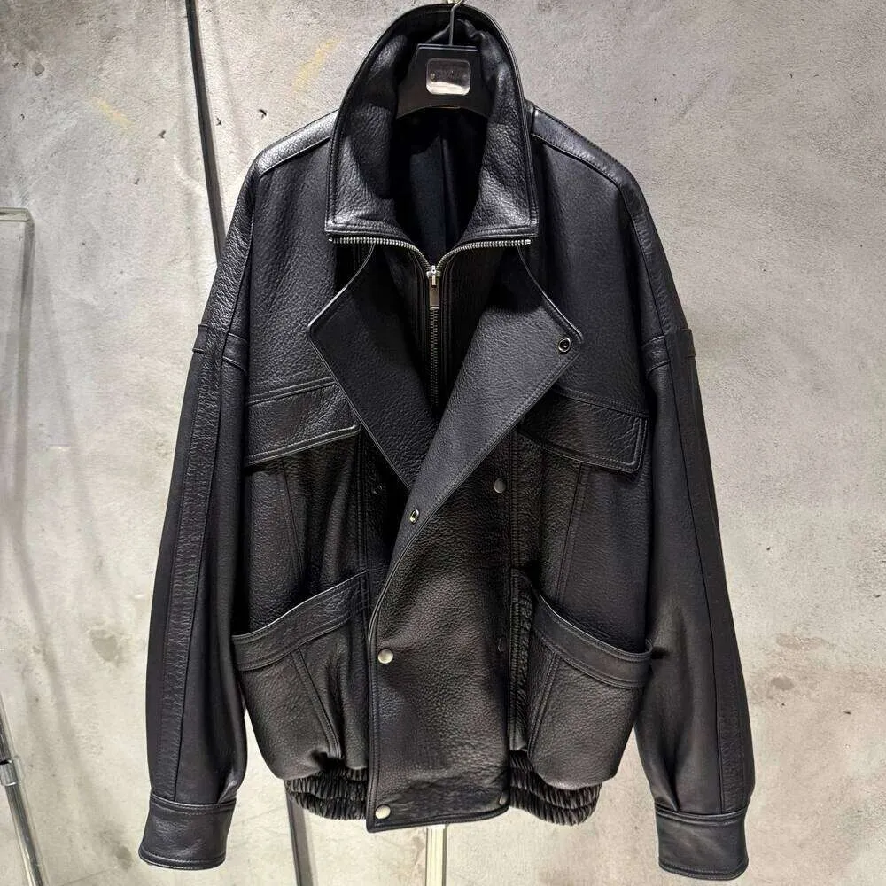 Real Sheepskin Jacket Women Oversize Genuine Sheep Leather Coat with ...