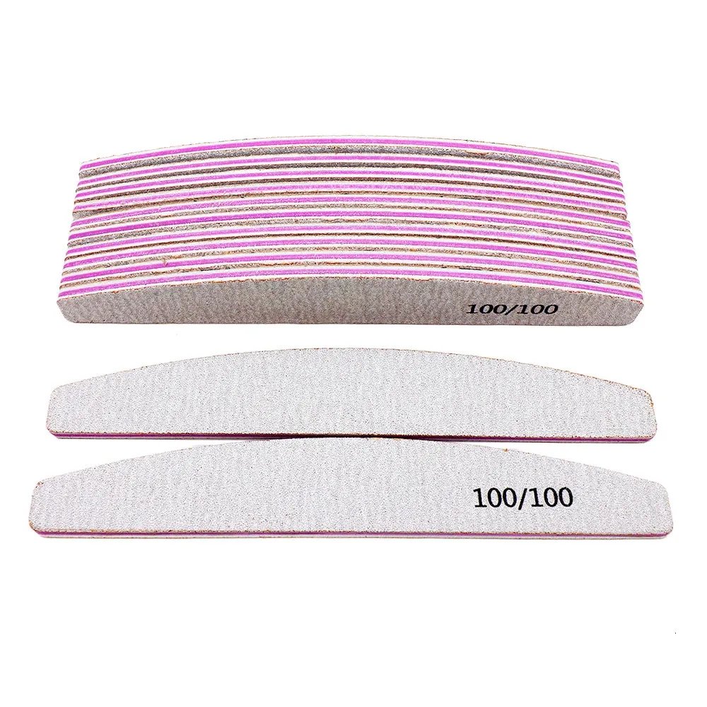 Professional Nail File Sanding Tool 100/100 Grit Sandpaper Buffer for ...