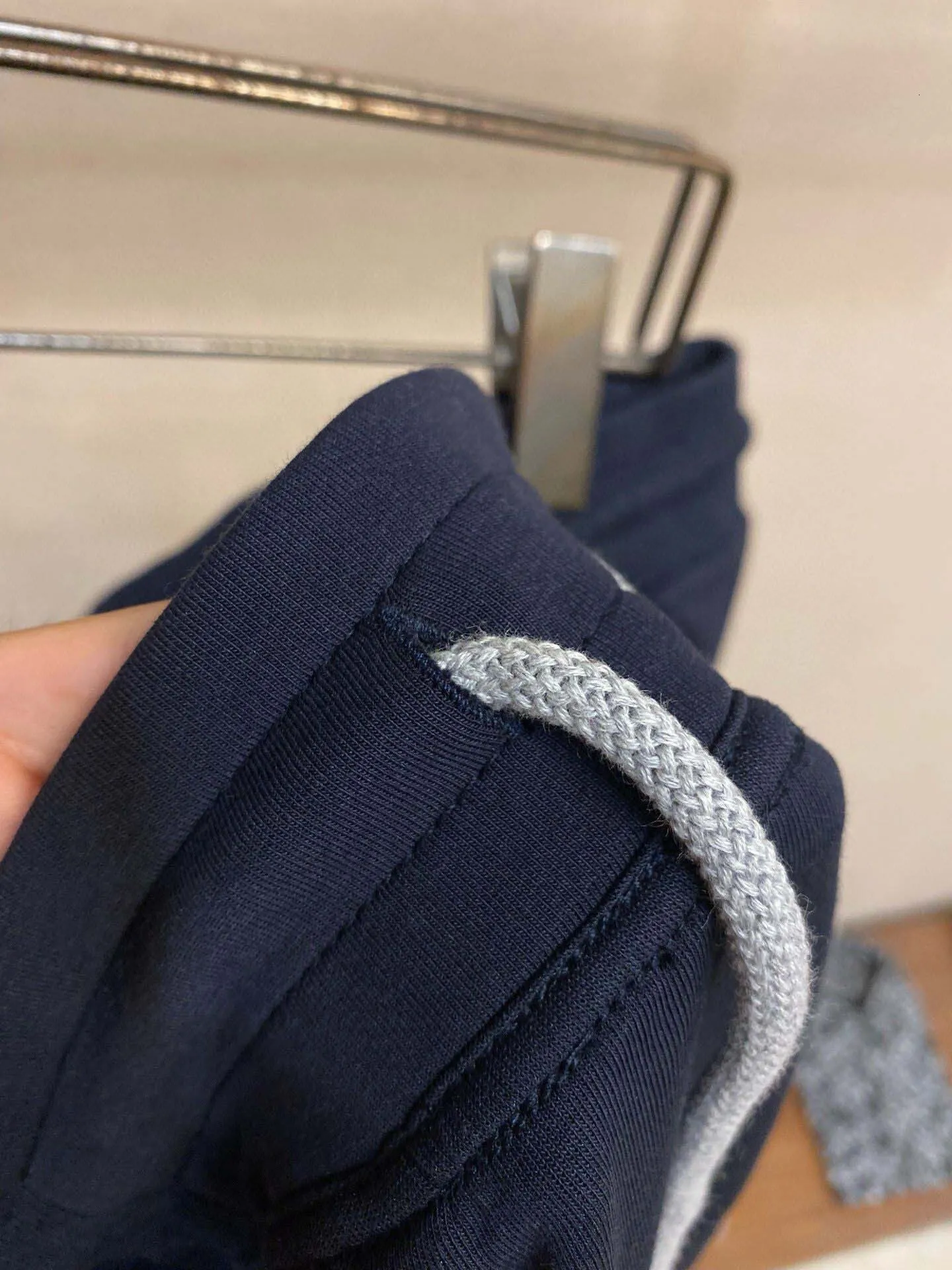 Men's Acrylic Capri Sweatpants with Tie Flap Placket and Belt for ...