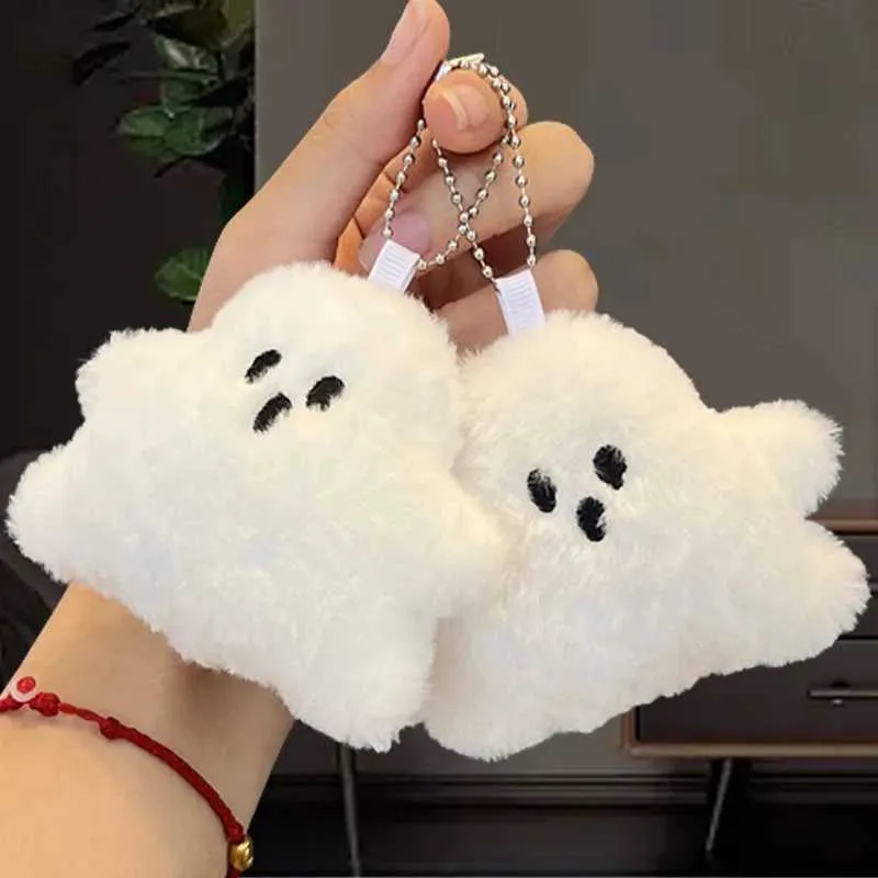 White Plush Ghost Keychain 30-35 cm Cartoon Doll Bag Pendant for Girls ...