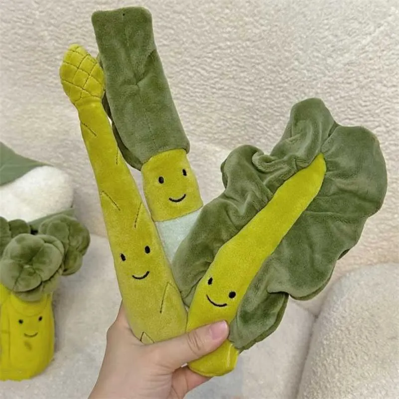 2026 Christmas Gift New Vegetable Series Fun Kale Leaf Plush Toy ...