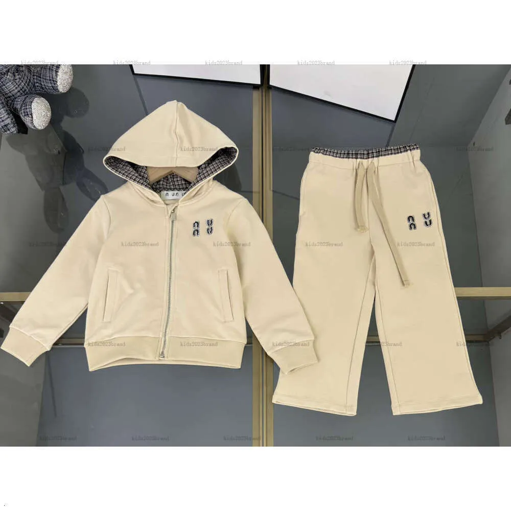 Baby autumn sports suit cotton blend jacket and pants set with zipper ...