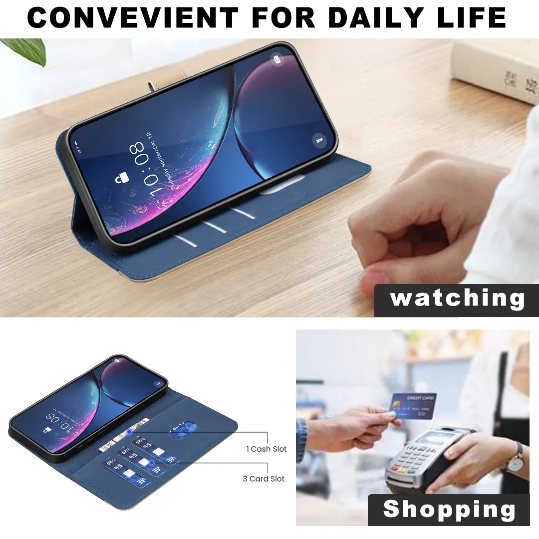 Phone Wallet Case for Samsung Galaxy S26 S25 Edge FE A17 A07 A16 A06 ...