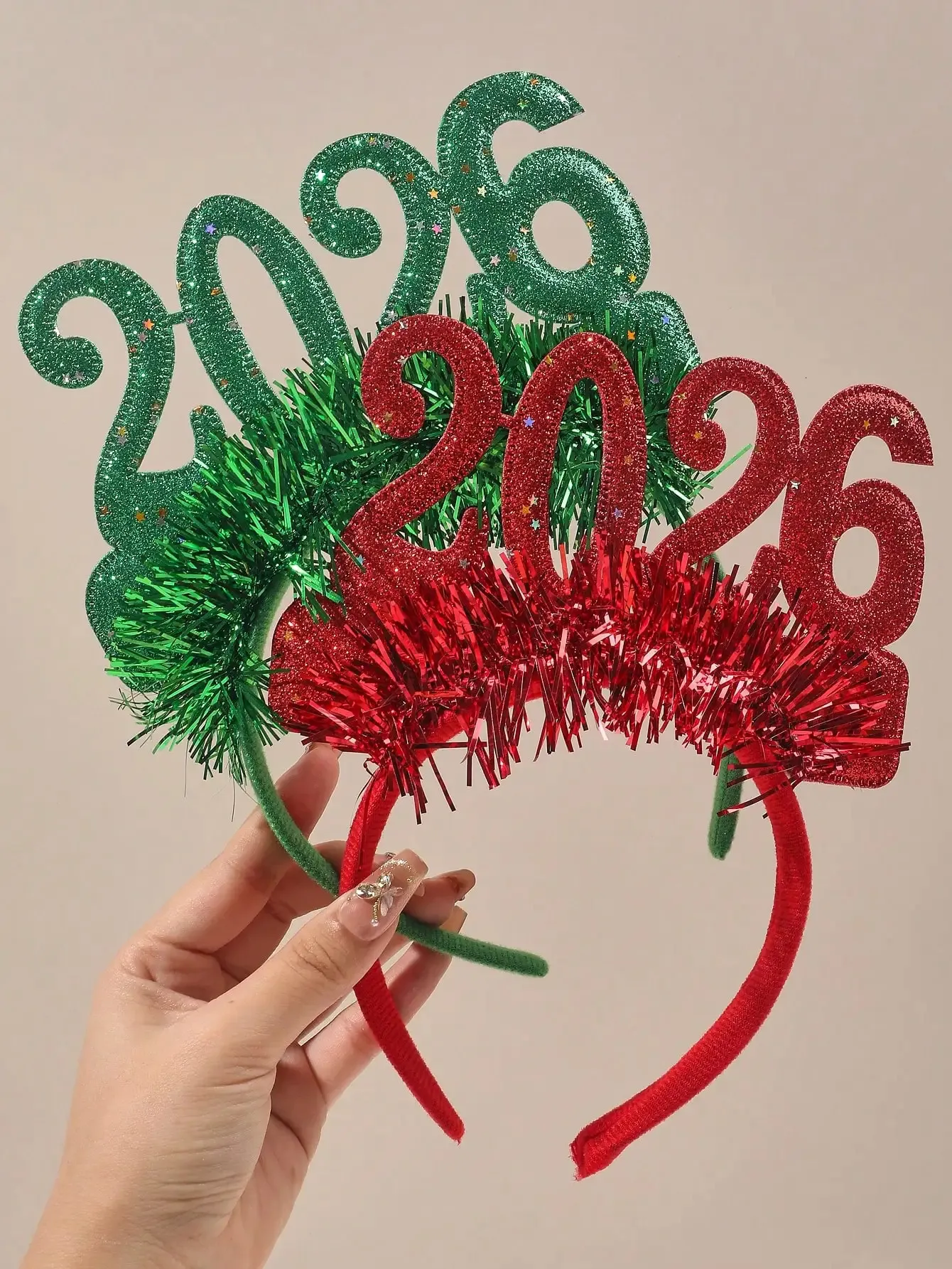 2026 Year Party Headband Kids Glitter Hair Accessories Velvet Holiday ...