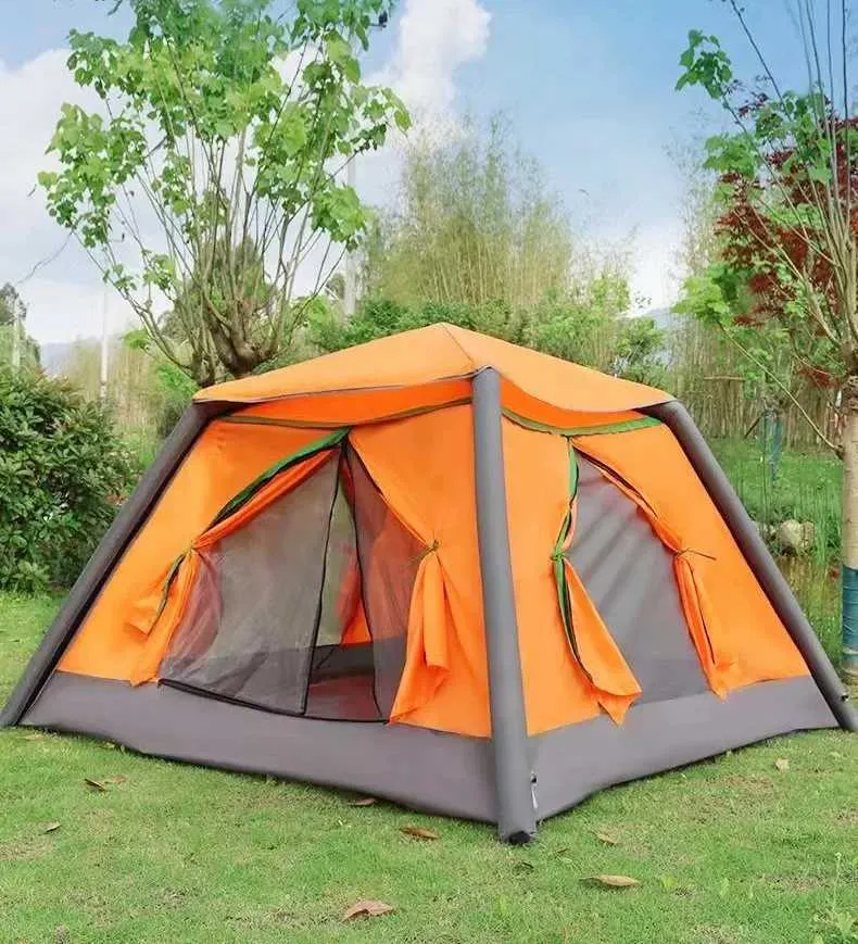 Portable Inflatable Family Camping Tents With Pump Windproof, Sunshade ...