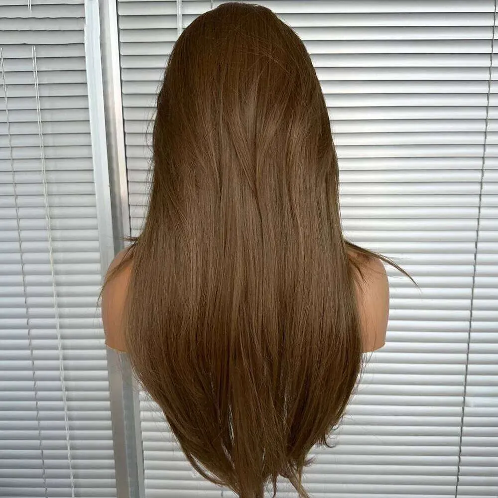 Blonde Brown Wave 8 Inch 5x5 Silk Base Glueless Jewish Human Wig with ...