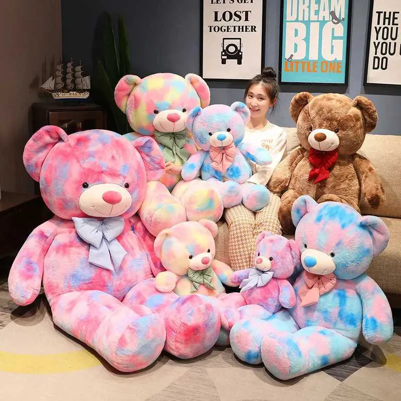 60/80cm Large Teddy Bear Plush Doll Toy with Bow Tie Stuffed Animal ...