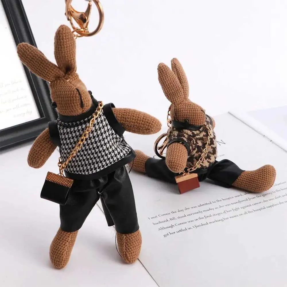 Plush toy rabbit keychain 30-35 cm foam rubber filling cartoon style ...