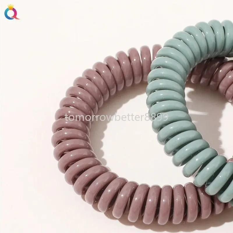 Candy Colored Elastic Rubber Bands Hair Ties Jelly Hair Rings for Women ...