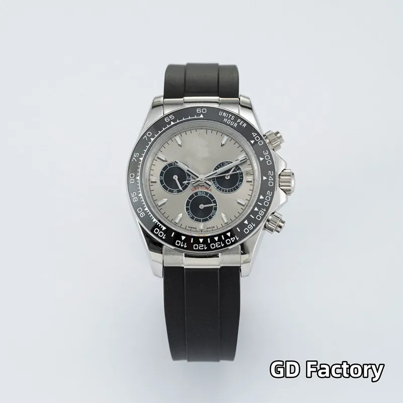 GD Factory 2025 Automatic Mechanical Movement Mens Watches Rubber Strap ...