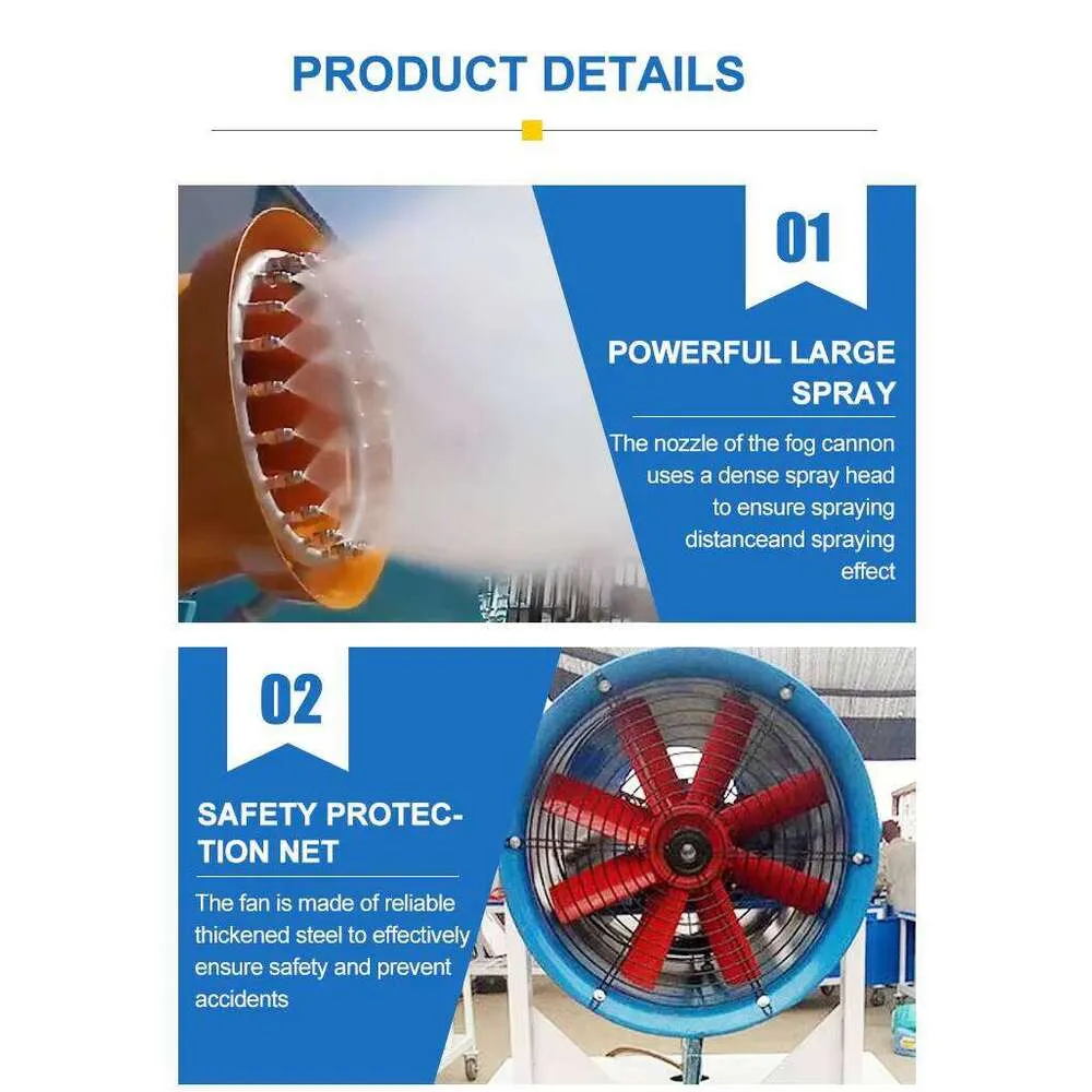 Multi-Functional Fog Cannon Machine for Cooling and Dust Suppression ...
