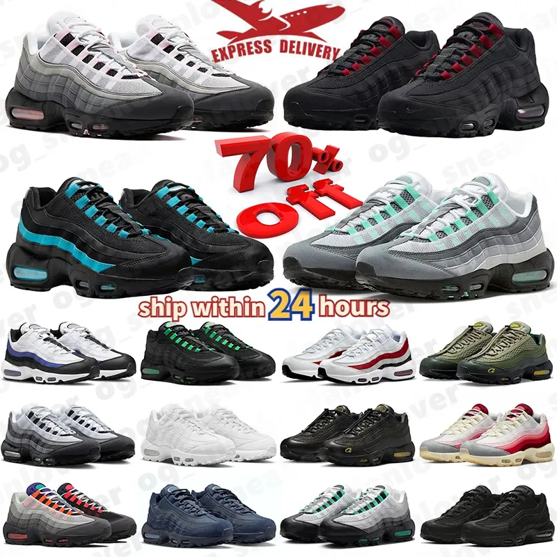95Running Shoes Mens Trainers 95s Triple Black White... From 23,62 ...