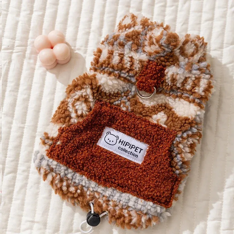 Fleece Coats for Dogs and Cats Autumn/Winter Puppy Soft Plush Dog ...