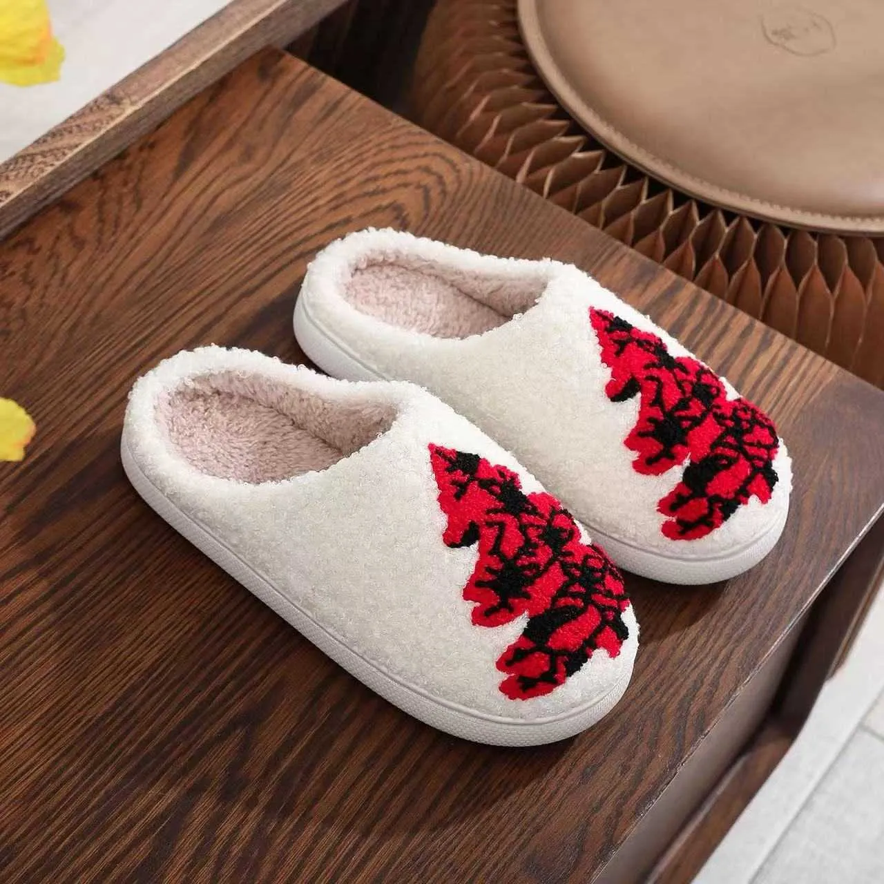 Christmas Exclusive Fleece-lined Thickened Soft Sole Non-slip ...