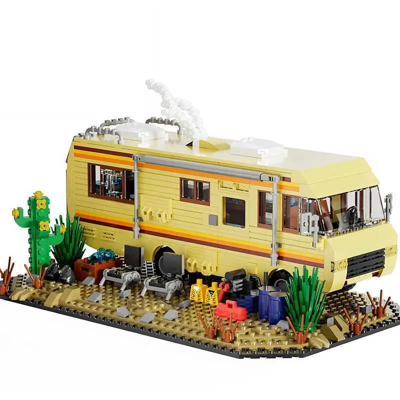 Technical Breaking Bad RV Camper Bus Building Blocks Toy Assemble Car ...