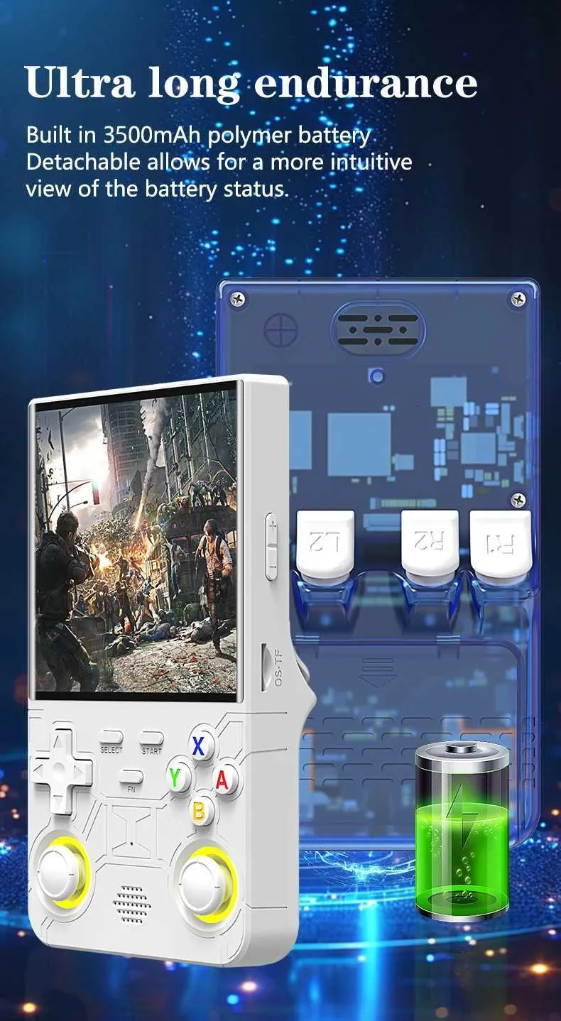 R36 Ultra wireless handheld game controller with built-in 10 emulators ...