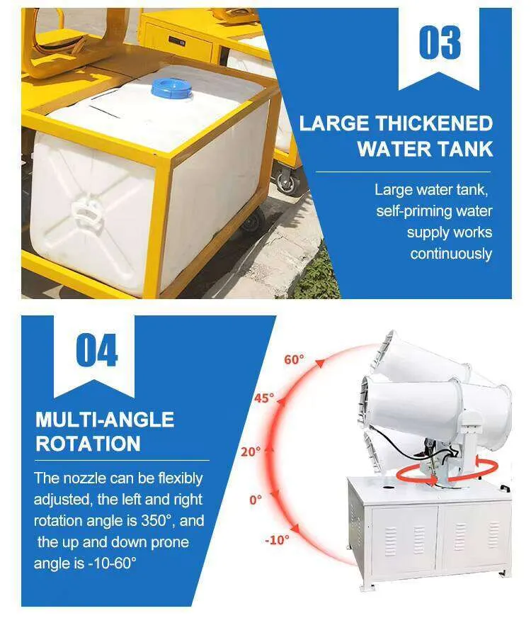 Multi-Functional Fog Cannon Machine for Cooling and Dust Suppression ...