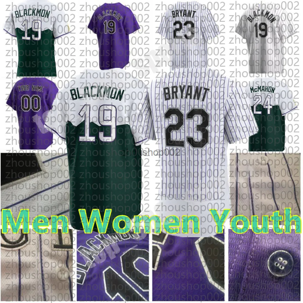 Custom MLB 2025 Player Jerseys Charlie Blackmon, Kris Bryant, Wilson ...