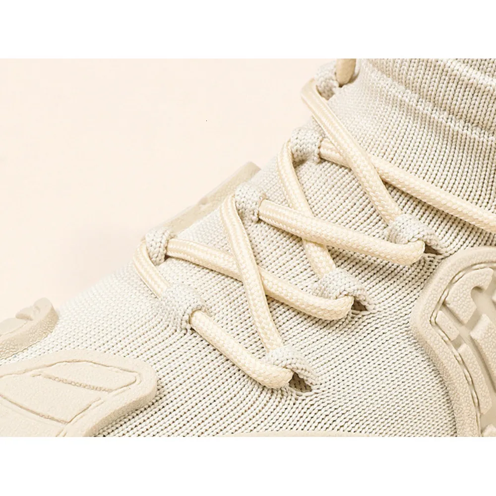 Designer Thick-Soled Dad Breathable Flyknit Sock Sneakers Men's Narrow ...