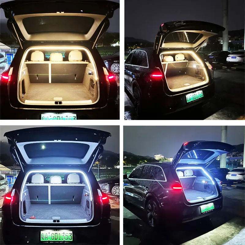 Car Ambient RGB LED Strip 12V 4M Flexible SMD2835 LED Decorative ...