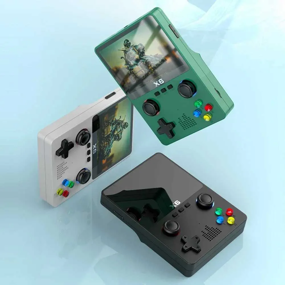 X6 Handheld Game Console 3.5 Inch Screen Retro Game Player 3D Joystick ...