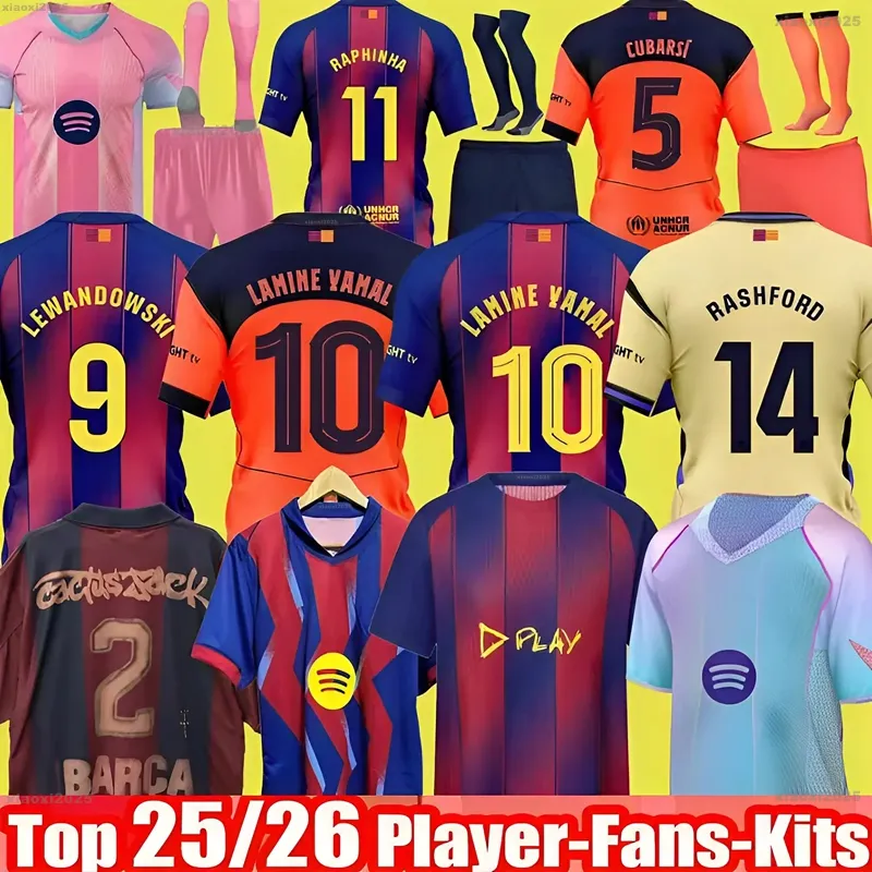2025/26 Lamine Yamal Barcelona Soccer Jersey, Pedri Gavi Football ...