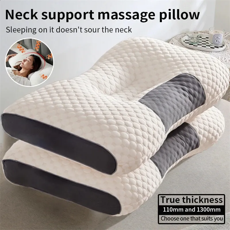 Neck Pillow Cervical Orthopedic Support With Soybean Fiber Massage ...