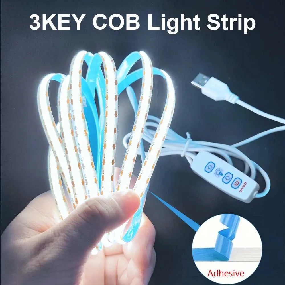 W251112 USB 5V COB LED Strip Lights Dimmable... From Addilynn, $12.61 ...