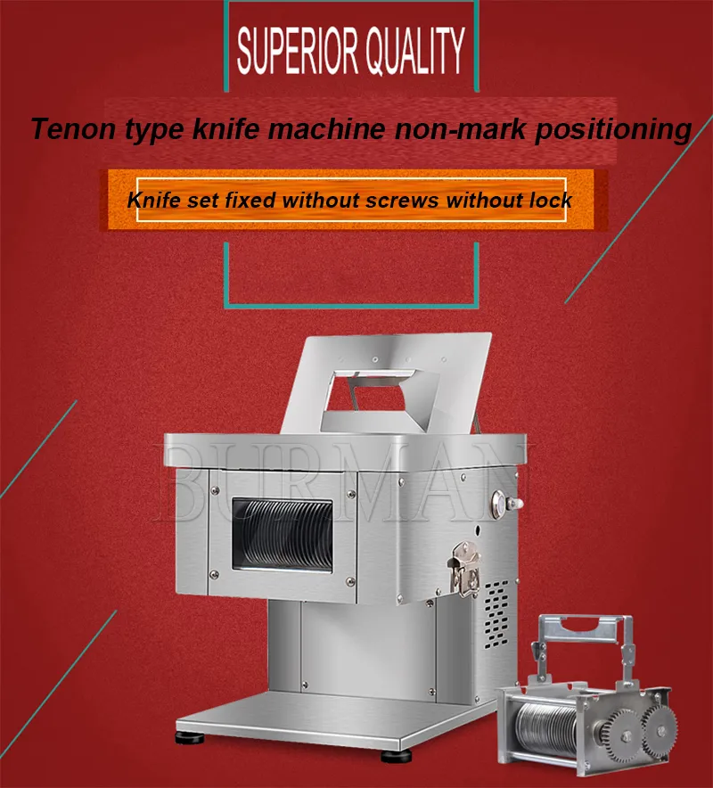 Electric Meat Cutter Commercial Fresh Meat Slicer Dicing Shredding ...