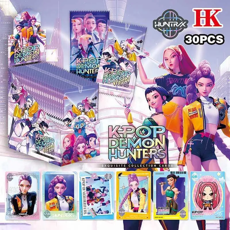 Anime Demon Hunters Trading Cards Rare Character Collection Blind Box ...