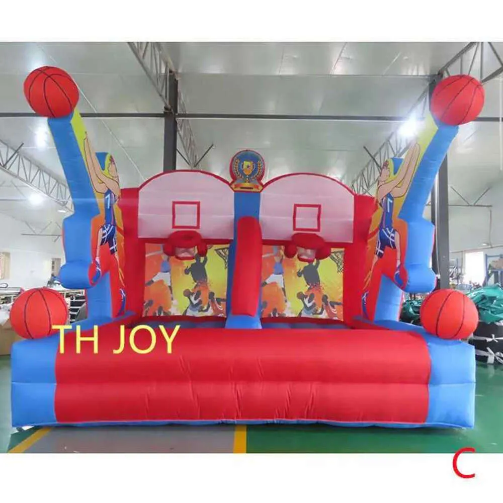 4 × 3 m 13.1 × 9.8 ft giant inflatable basketball hoop game for kids ...