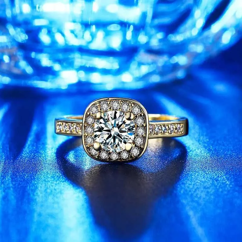 CC Jewelry Fashion Unisex Platinum Plated Ring with Square Zircon Stone ...