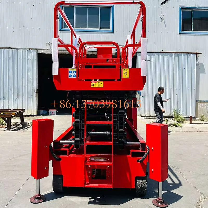Electric Hydraulic Scissor Lift Table with Steel Structure for Workshop ...