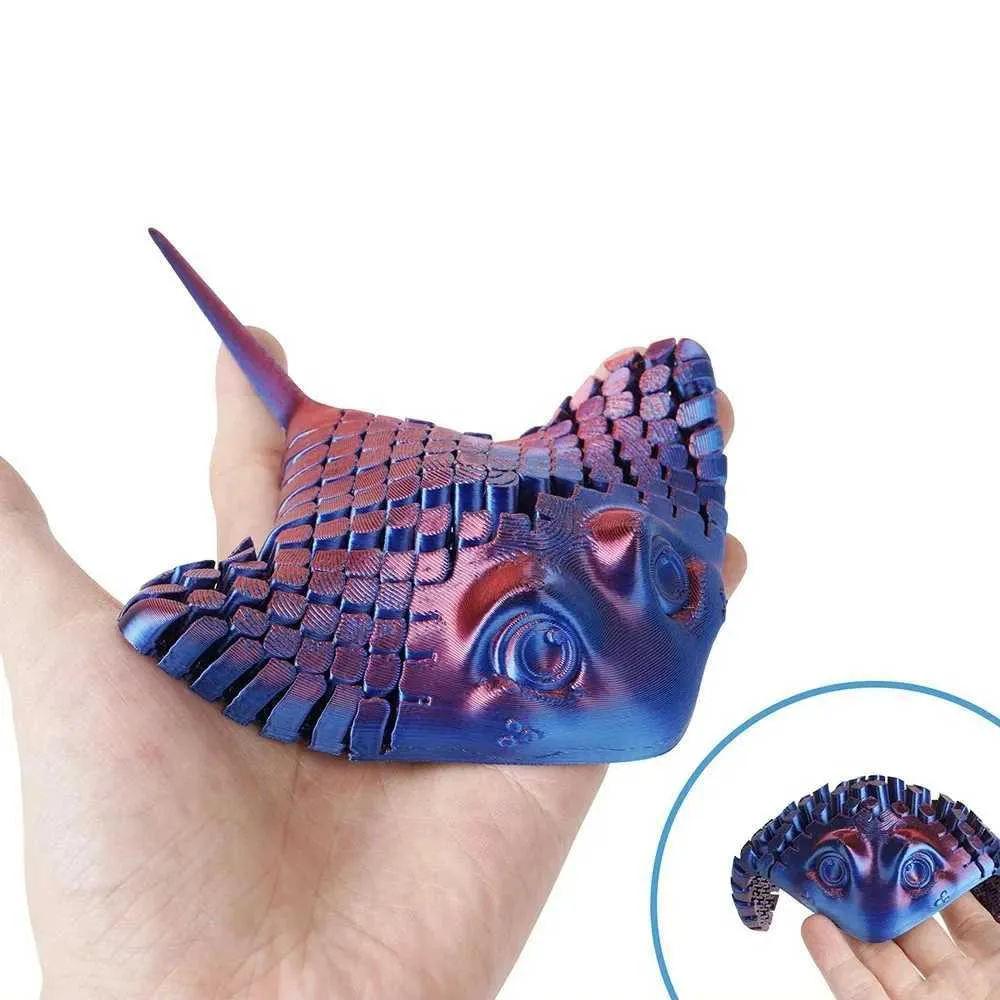Bionic Manta Ray Stingray 3D Printed Aquatic Stuffed Animals Flexible ...
