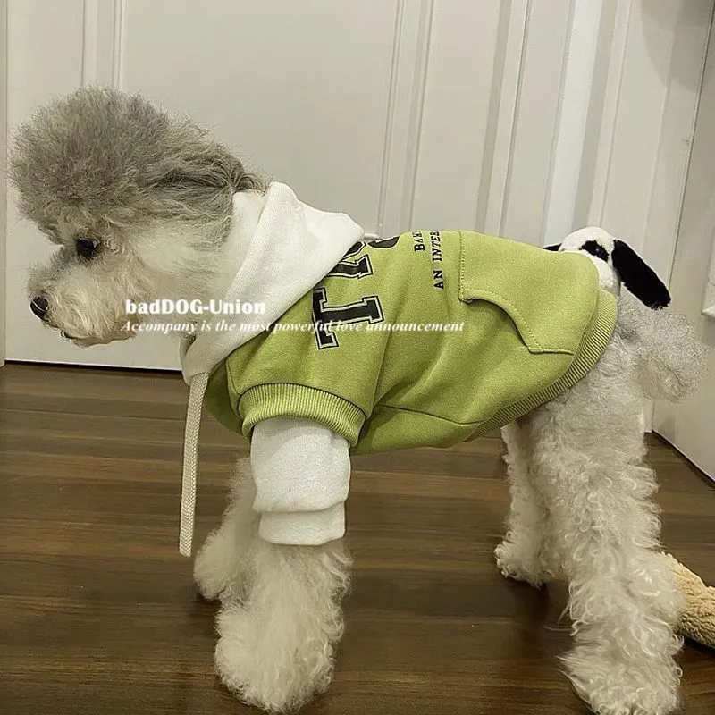 Designer Dog Hoodie Hooded Fleece Sweatshirt for Small Dogs Autumn ...