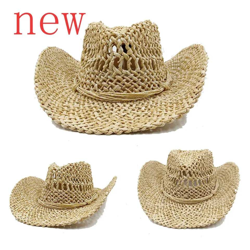 Corn Husk Material Straw Hat Western Cowboy Hat... From Zhengrui02, $12 ...