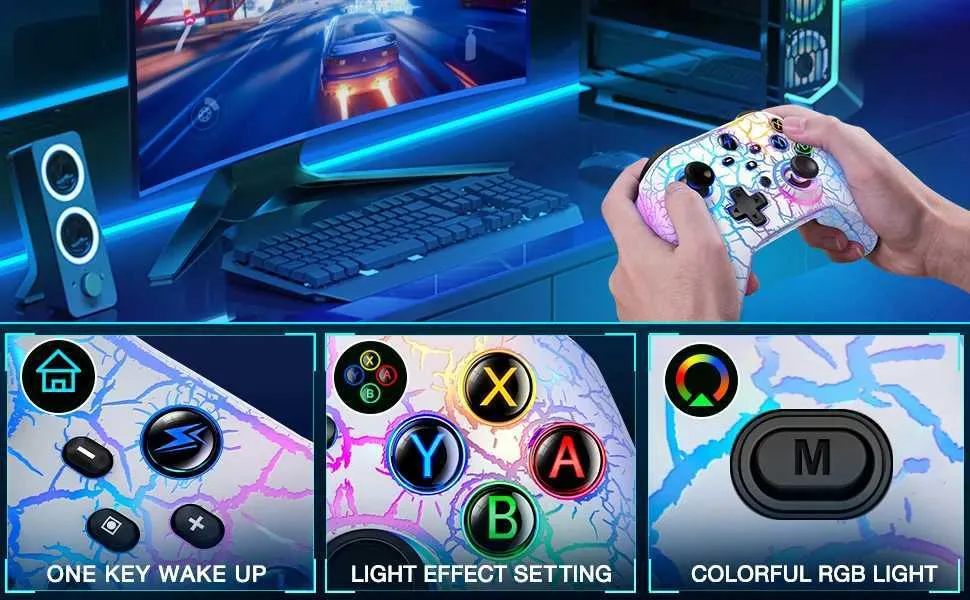 Wireless Controller for Switch/OLED/Lite and Android/iOS/PC with ...