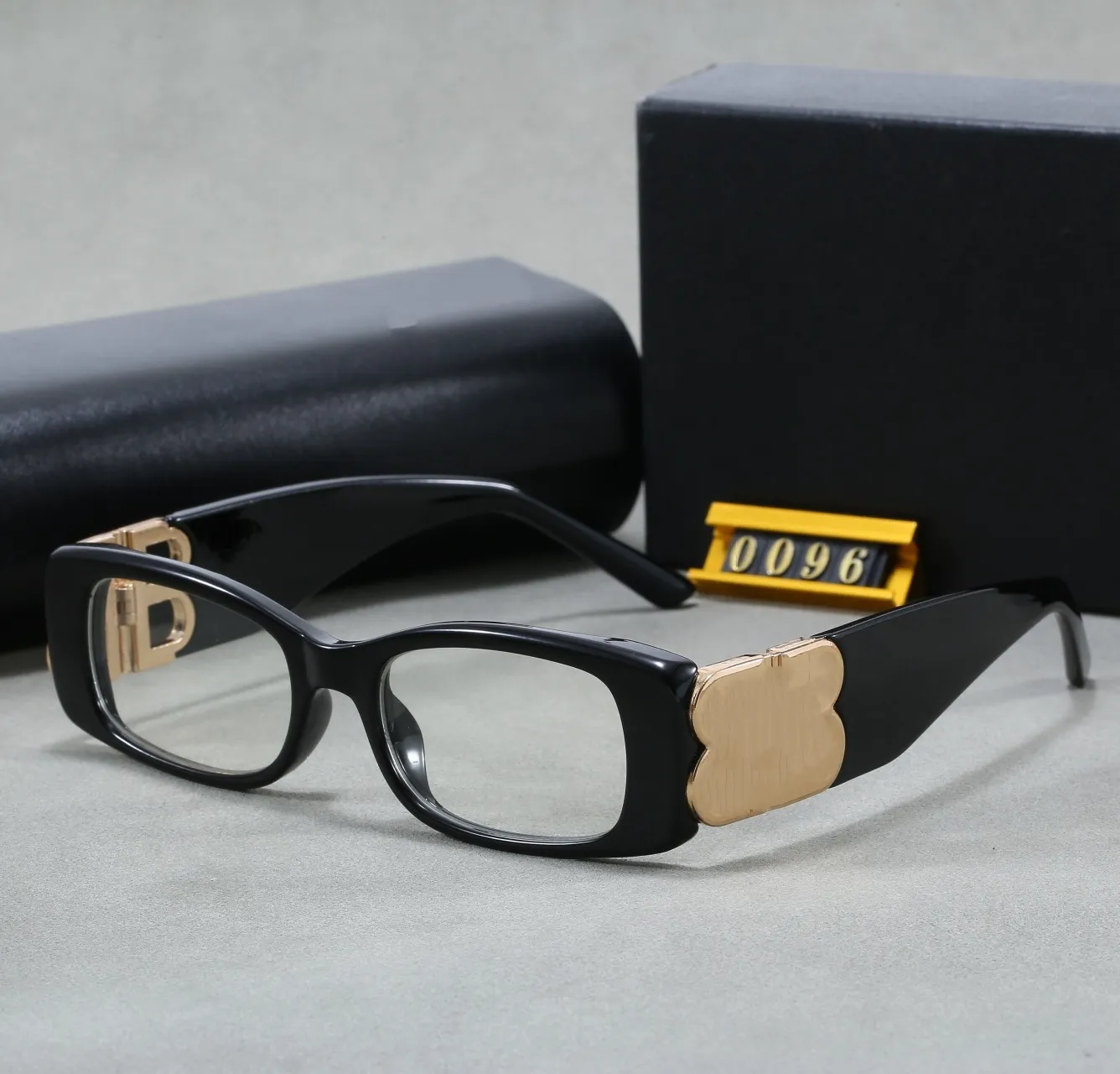 Designer Rectangle Frame Sunglasses with Polarized CR-39 Lenses and ...