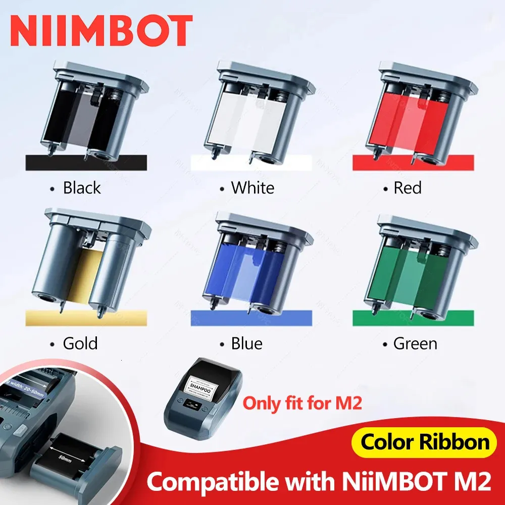 Special Carbon Ribbon Multicolor for Niimbot M2 Label Printer Barcode ...