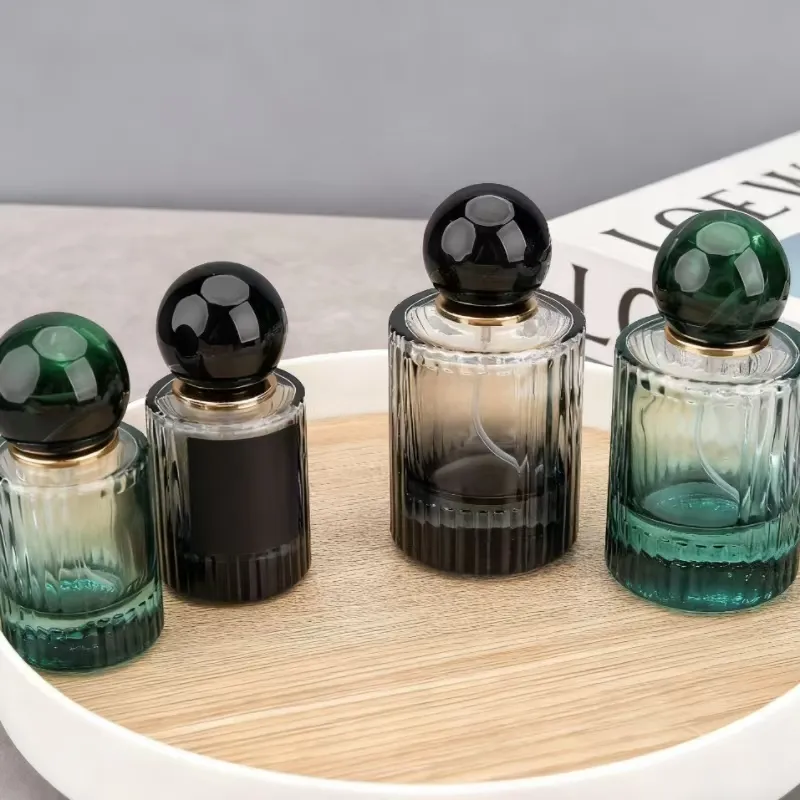 30ml and 50ml Glass Atomizer Spray Perfume Bottles with Gradient Black ...