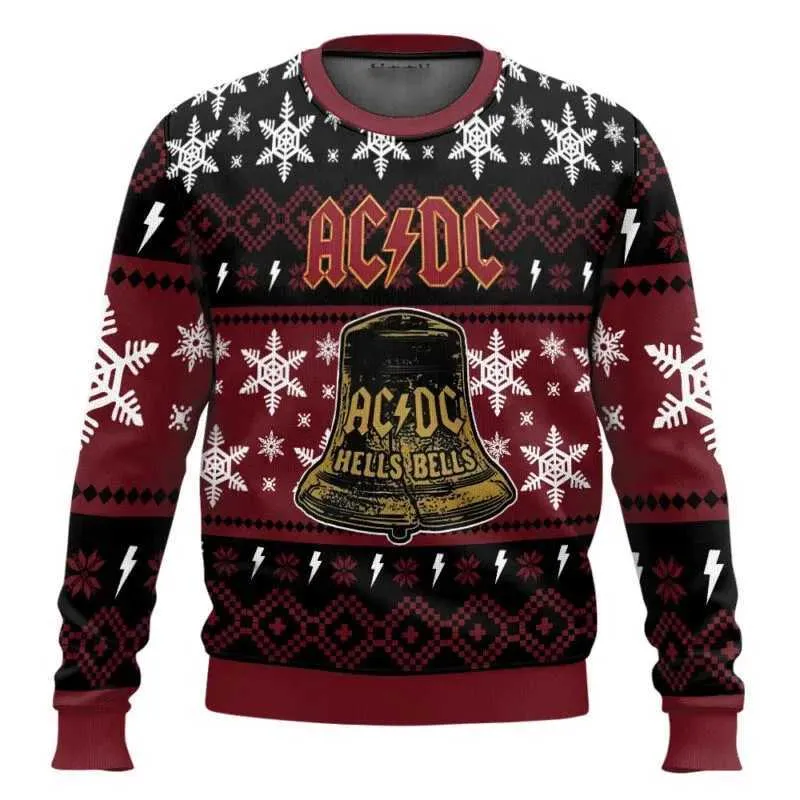 Acdc Brian Johnson Angus Young Black 2026 New Fashion Merry Christmas 7692