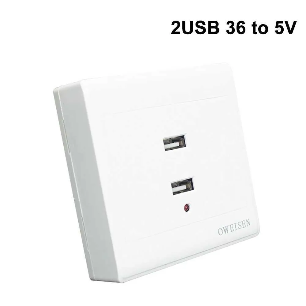 2/4 Ports USB Wall Charger Power Adapter Plug Outlet 36V 220V to 5V ...