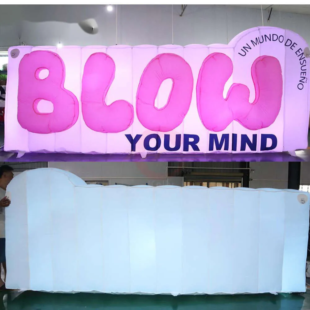 Outdoor lighted inflatable advertising letters with LED lighting custom ...