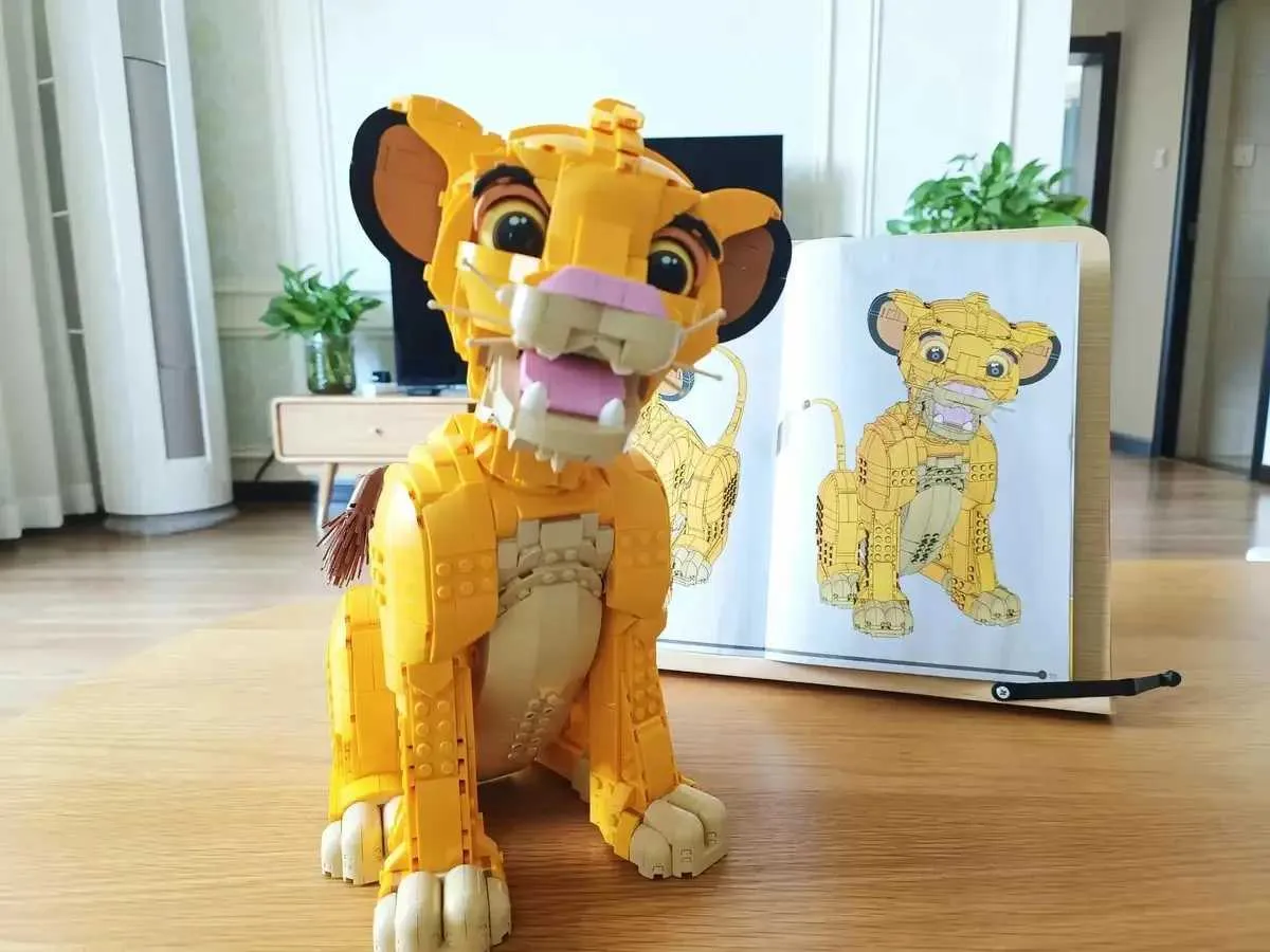 Creative Lion Model Building Blocks Set, Puzzle Toy For Kids And Adults ...
