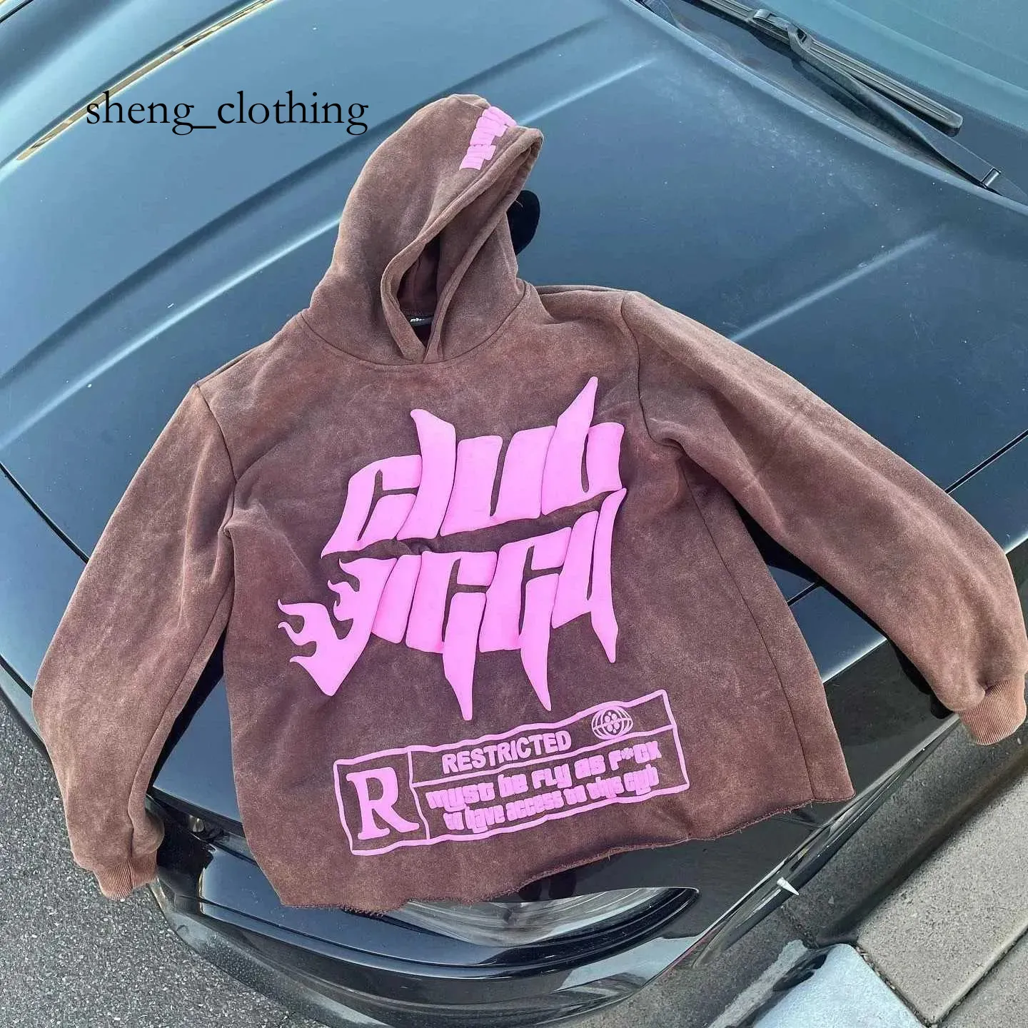 Gothic Print Oversized Vvs Spider Hoodies Sweatshirts Clothes Men Women ...