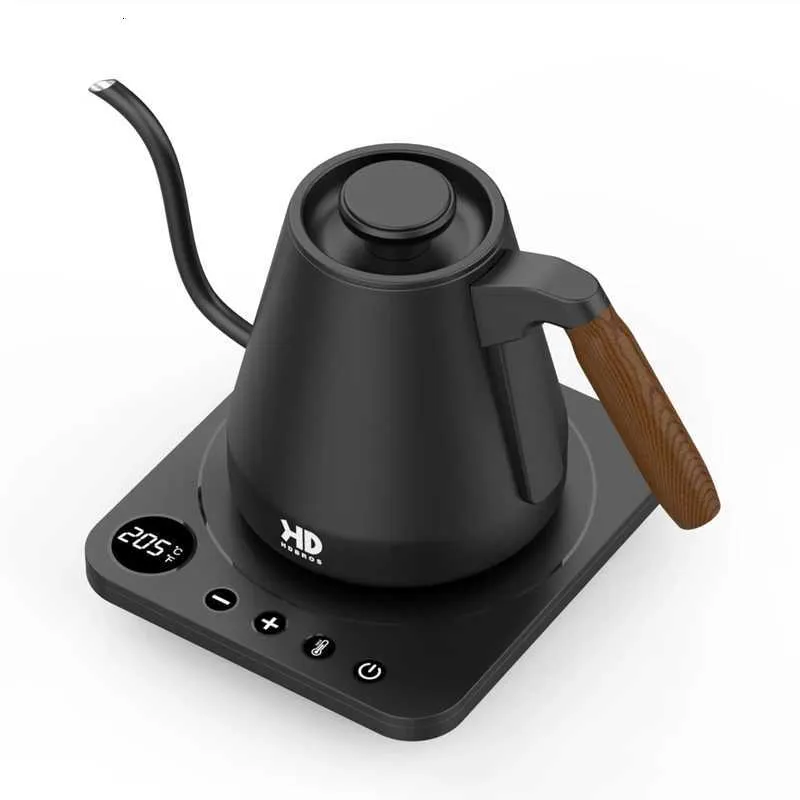 800ml Electric Kettle Gooseneck Hand Brew Coffee Pot Temperature ...